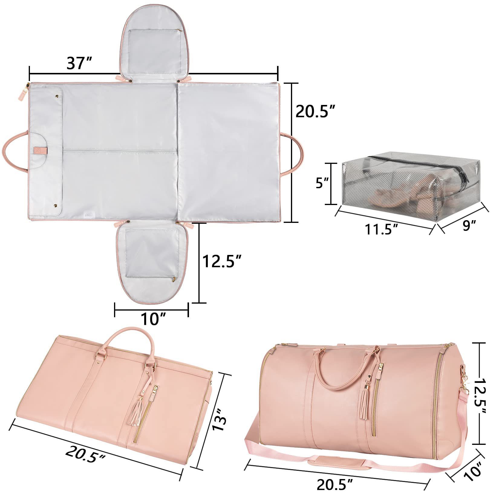 TravelFlex DuoBag: Wrinkle-Free Garment & Duffel Combo | Healthicle